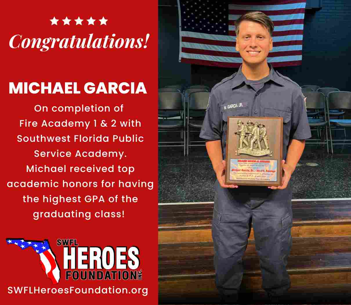 Congratulations to Michael Garcia, Fire Fighter 1 & 2 Graduate - SWFL ...